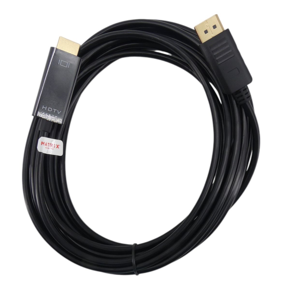 Matrix Gold-Plated 4K HDMI to Display Port Cable (Male to Male) - 5m ...