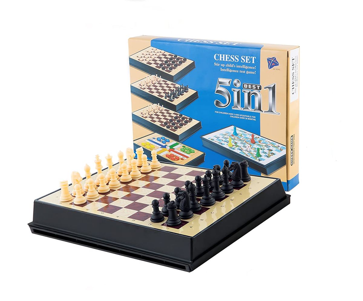 Magnetic 5-in-1 Chess Set - Intelligent Test Game! | Shop Today. Get it ...
