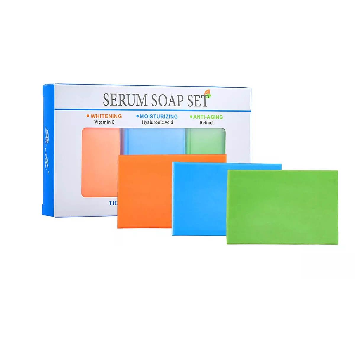Organic Serum Soap Set, Hydrating Vitamin C Soap and Hyaluronic Acid ...