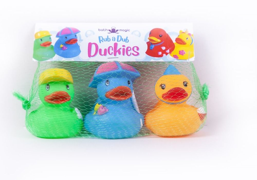 Rub a Dub Duckies - Floating Bath Ducks 3 Piece - Bath Magic - 8cm ...
