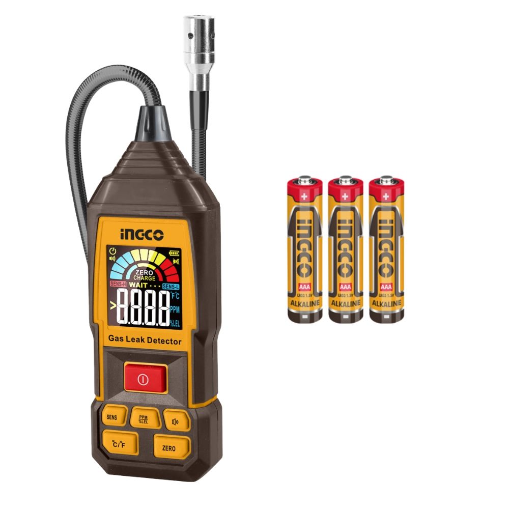 Ingco - Digital Gas Indicator B/O - Combustible Gas Detector (Methane ...