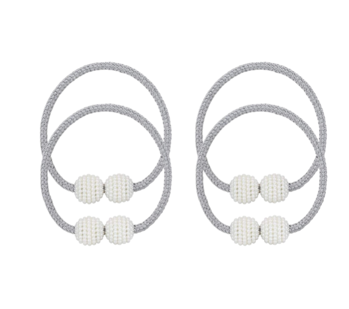 Pack Of 4 Pearl Magnetic End Tie Backs | Shop Today. Get it Tomorrow ...