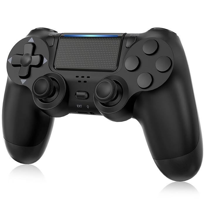 Wireless Controller with Vibration Motion Sensing Touchpad for PS4 ...