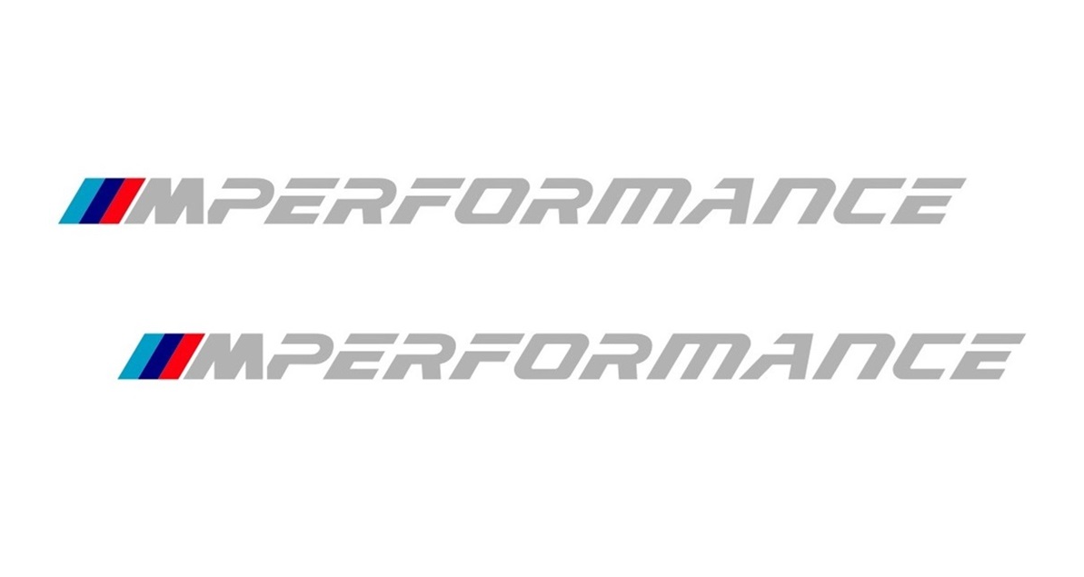 BMW Styling M Performance Sticker - 24.8cmx1.3cm - 2 Pieces | Shop ...