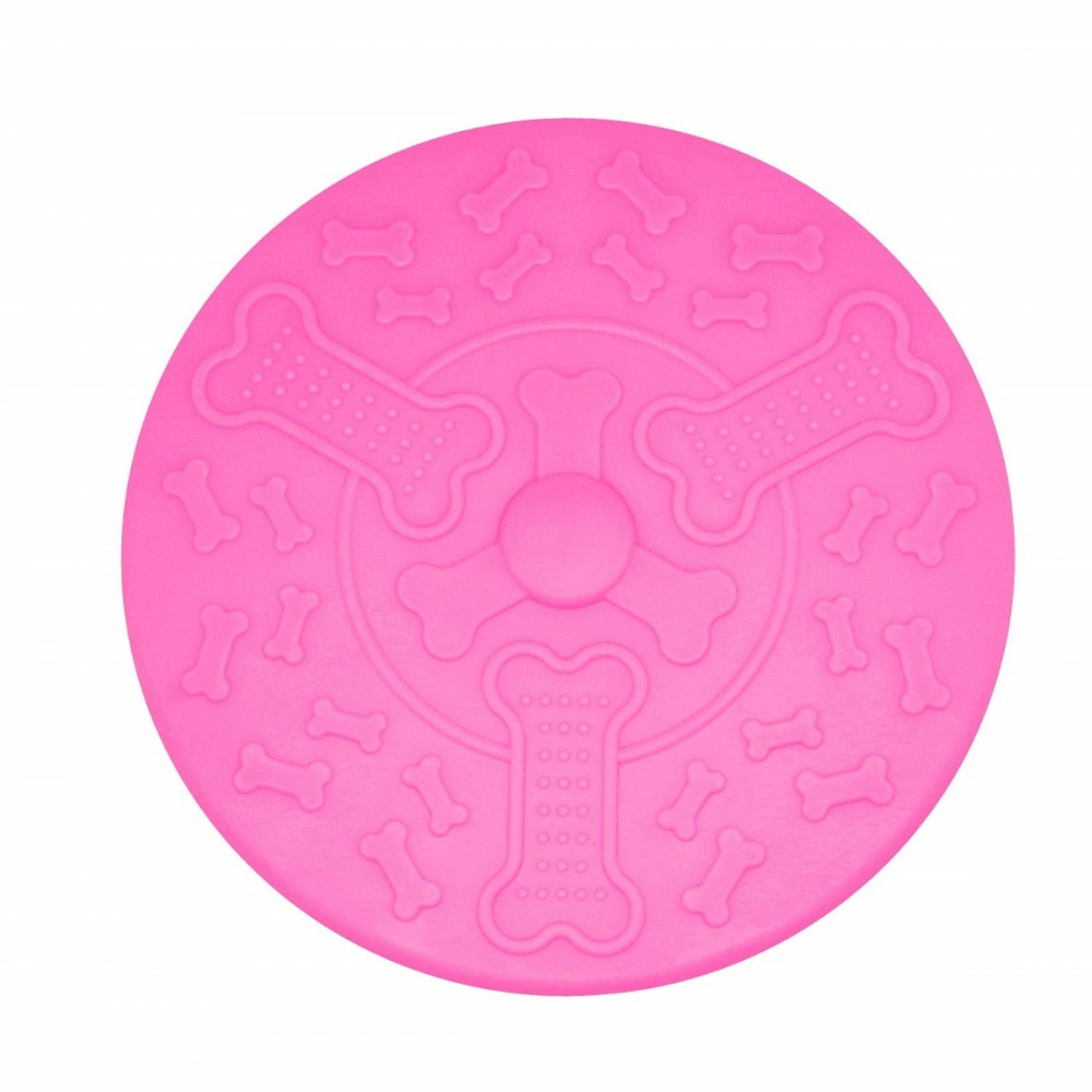 Dog Frisbee Soft Rubber Flexible Flying Disc Pet Dog Toy | Shop Today ...