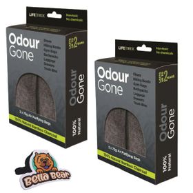 Eco-Friendly Odour Gone 100% Bamboo Odour Absorption Bags 4 x 75g (2 ...