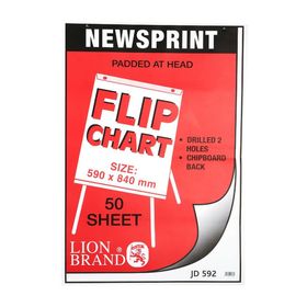 Croxley Newsprint Punched Flip Chart Paper (50 Sheets) | Shop Today ...