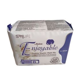 Green World Anion -Enjoyable Sanitary Napkin Night Use Pads- 8 Pieces ...