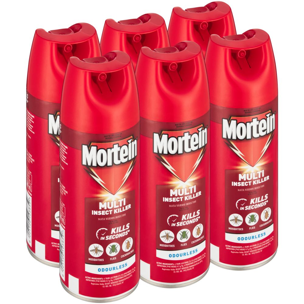 Mortein 6x300ml, Ultra Fast, Multi Insect Killer, Aerosol, Odourless ...