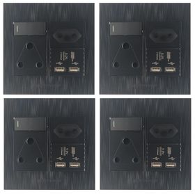 Hello Today Single Plug, Euro and 2 USB Socket - 4 Pack | Shop Today ...