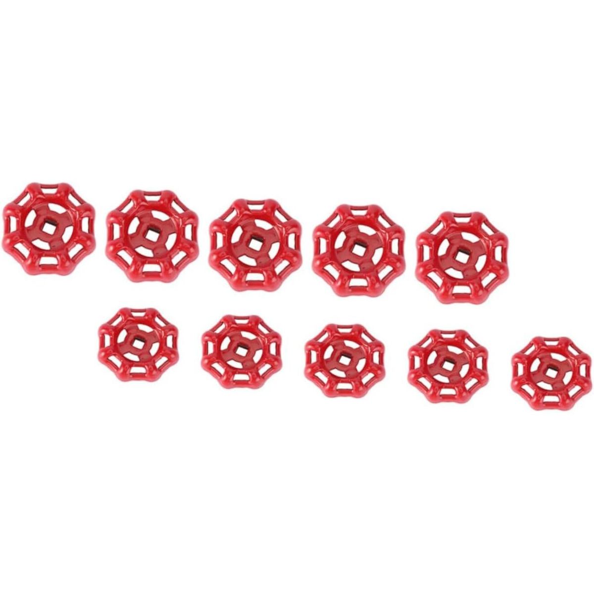 10pcs Decorative Cast Valve Handles Hand Wheels for Water Pipe Fittings ...