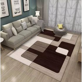 200cm by 150cm - Modern 3D Chess and Geometry mix Design Rug, Carpet ...
