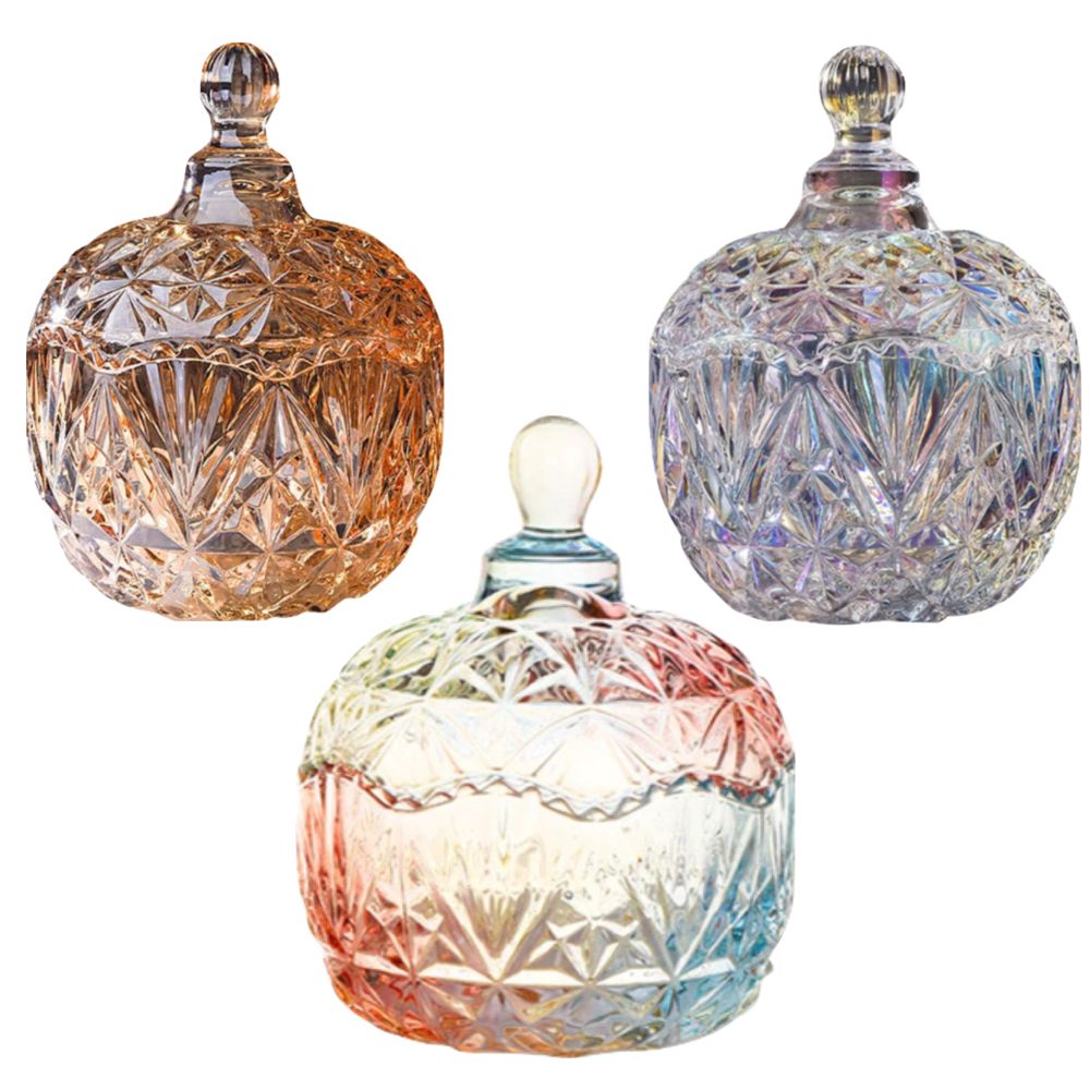 Home Decor Novelty Glass Food Container 3 Set | Shop Today. Get it ...