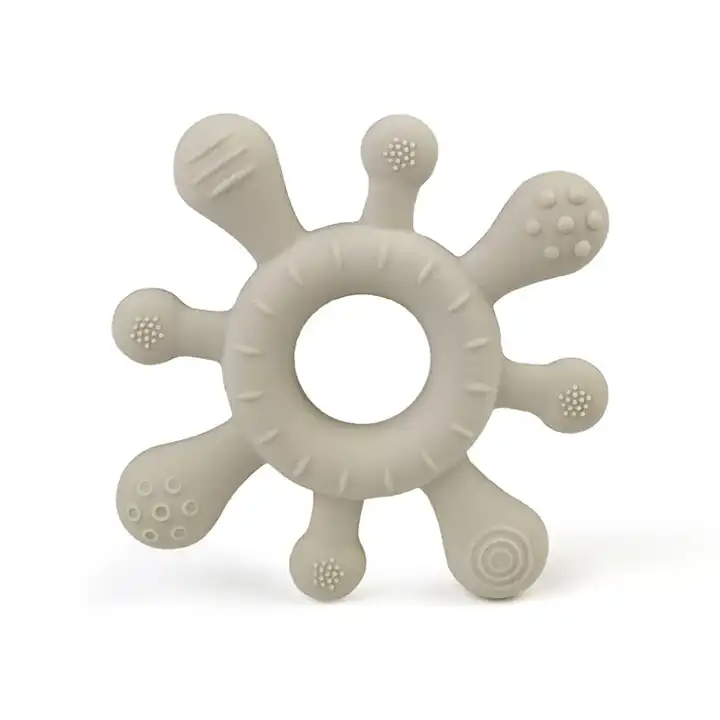 Multi-Textured Silicone Teether - Oatmeal | Shop Today. Get it Tomorrow ...