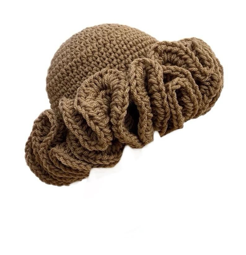 Brown Wool Ruffle Hat | Shop Today. Get it Tomorrow! | takealot.com