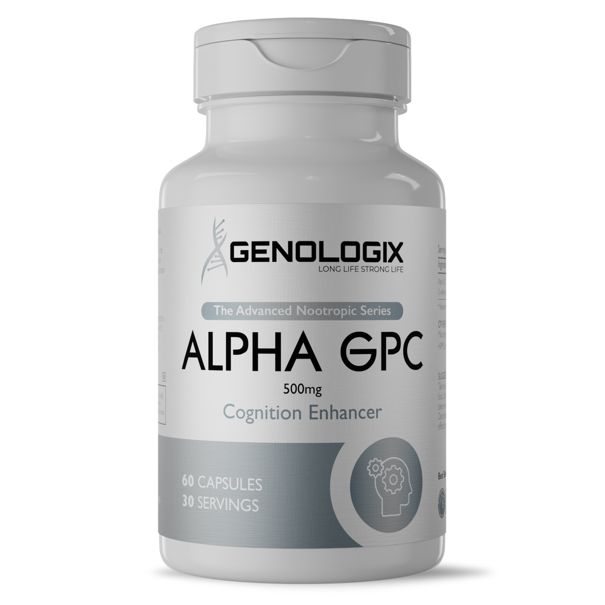 Genologix - Alpha GPC 500mg (30 servings x 60 capsules) | Buy Online in ...