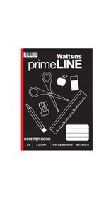 Primeline Hard Cover A4 288 Pg 3 Quire Feint Ruled x 4 | Shop Today ...