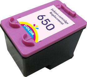 Vivid Colours Compatible HP 650 Tri-Colour ( High Yield ) Ink Cartridge ...