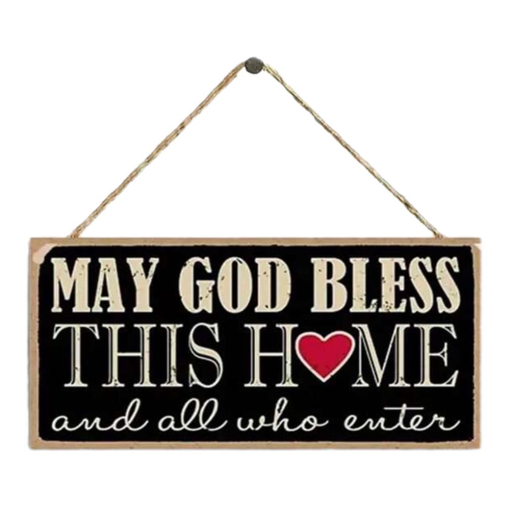 God Bless This Home Wooden Craft Wall Sign | Shop Today. Get it ...