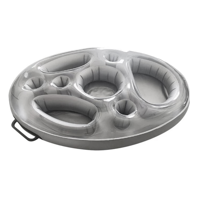 Inflatable Floating Row Swimming Pool Float Food Beer Tray Pool Air ...
