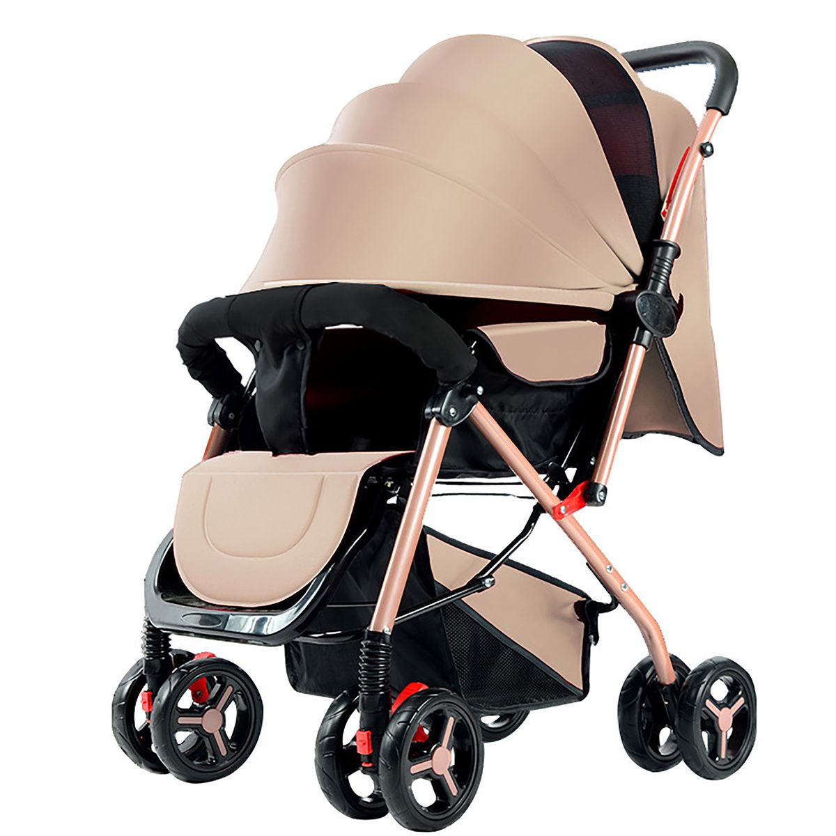 Heartdeco Foldable Stroller - Khaki | Shop Today. Get it Tomorrow ...