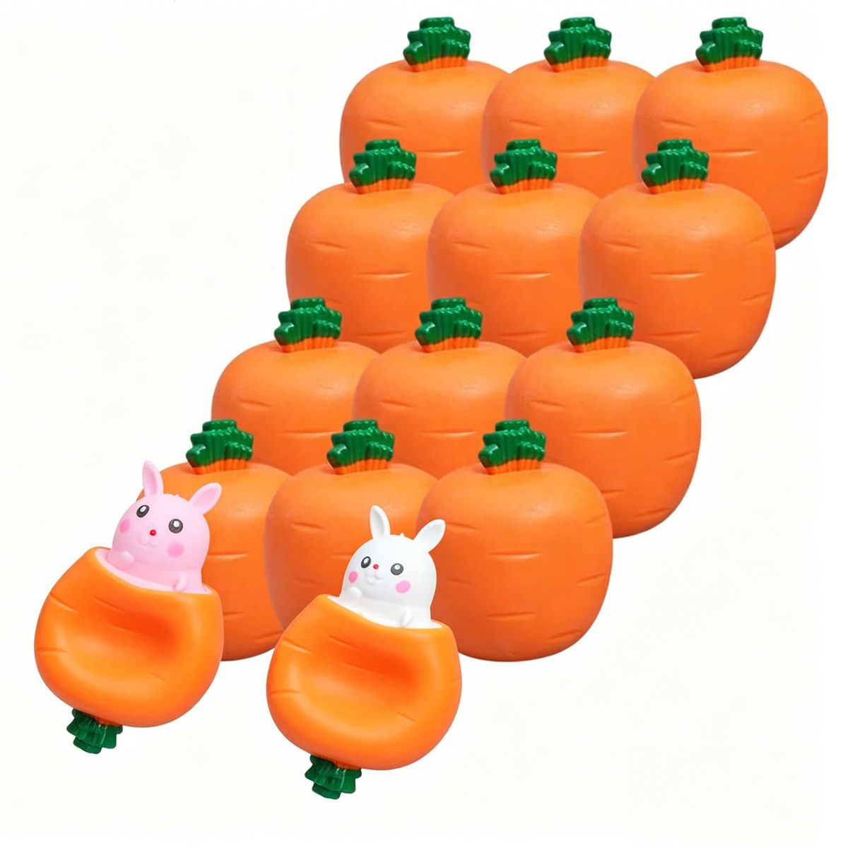 12 Pack Funny Novelty Toy, Easter Carrot Rabbit Squeeze Toys | Shop ...