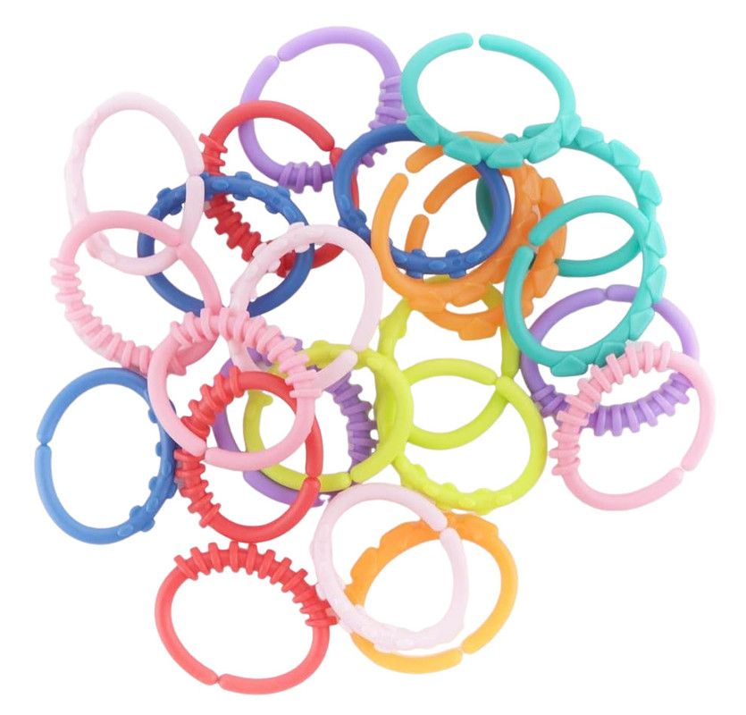 24 Pack Baby Teether Rings Links Toys(Rainbow Colors) | Shop Today. Get ...