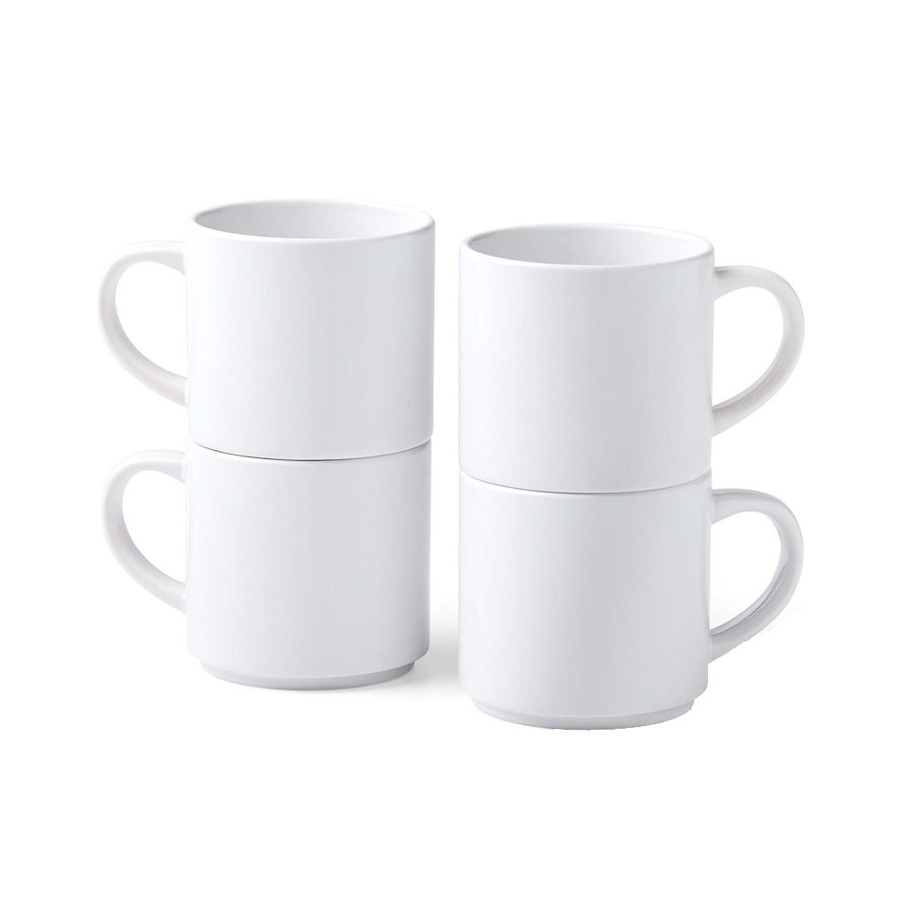 Cricut 295ml Stack Ceramic Mugs Blank White 4pc 2009392 | Shop Today ...