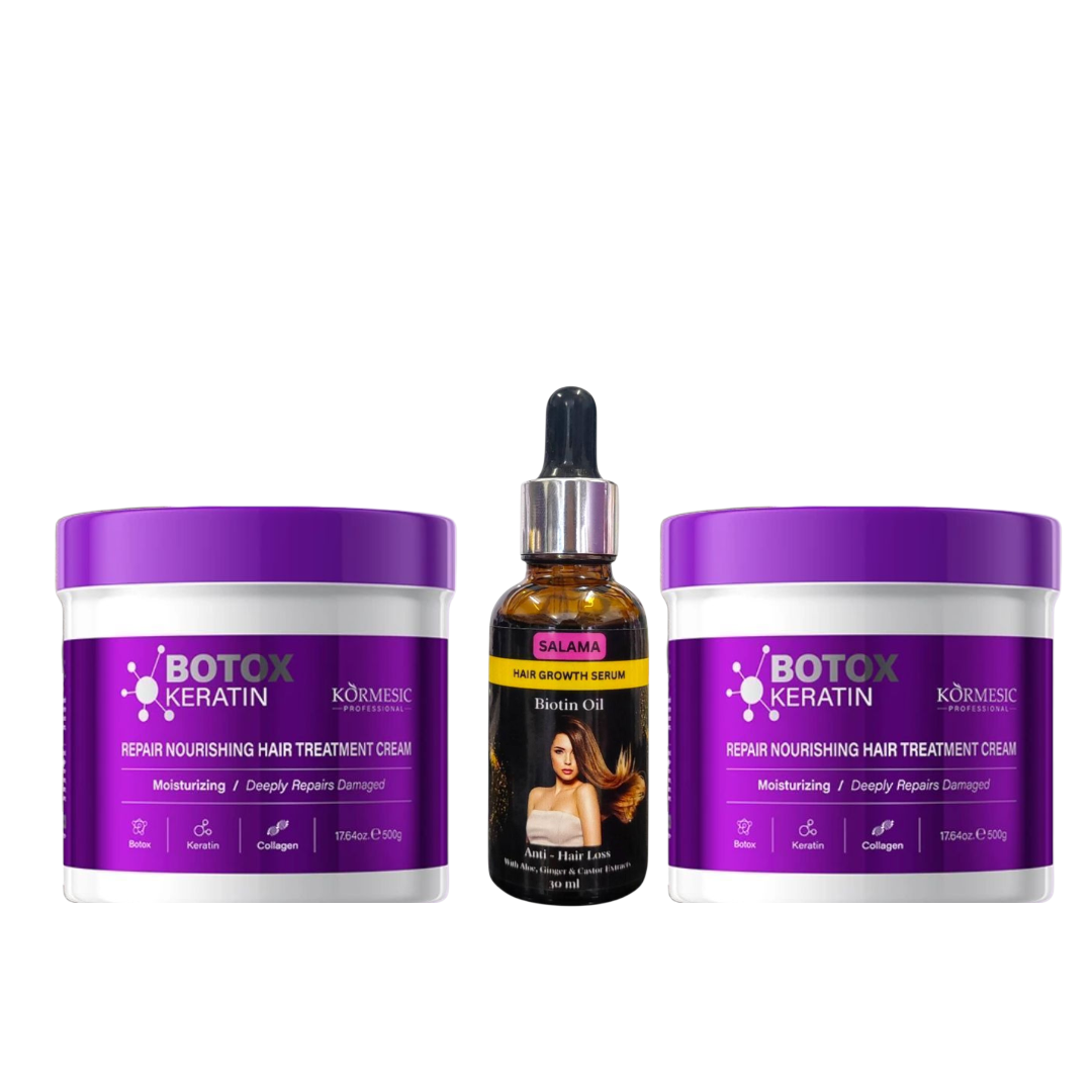 Botox Keratin Repair Nourishing Treatment Cream(500g X 2) With Biotin ...