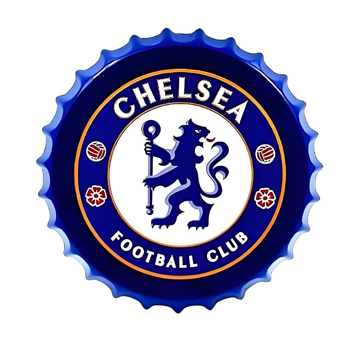 Chelsea Football Club Vintage Style Metal Bottle Cap Sports Bar Decor ...