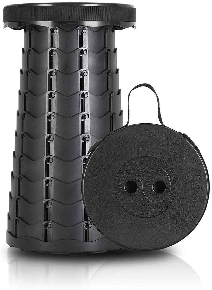 Retractable Folding Portable Extension Camping Stool Chair | Shop Today ...