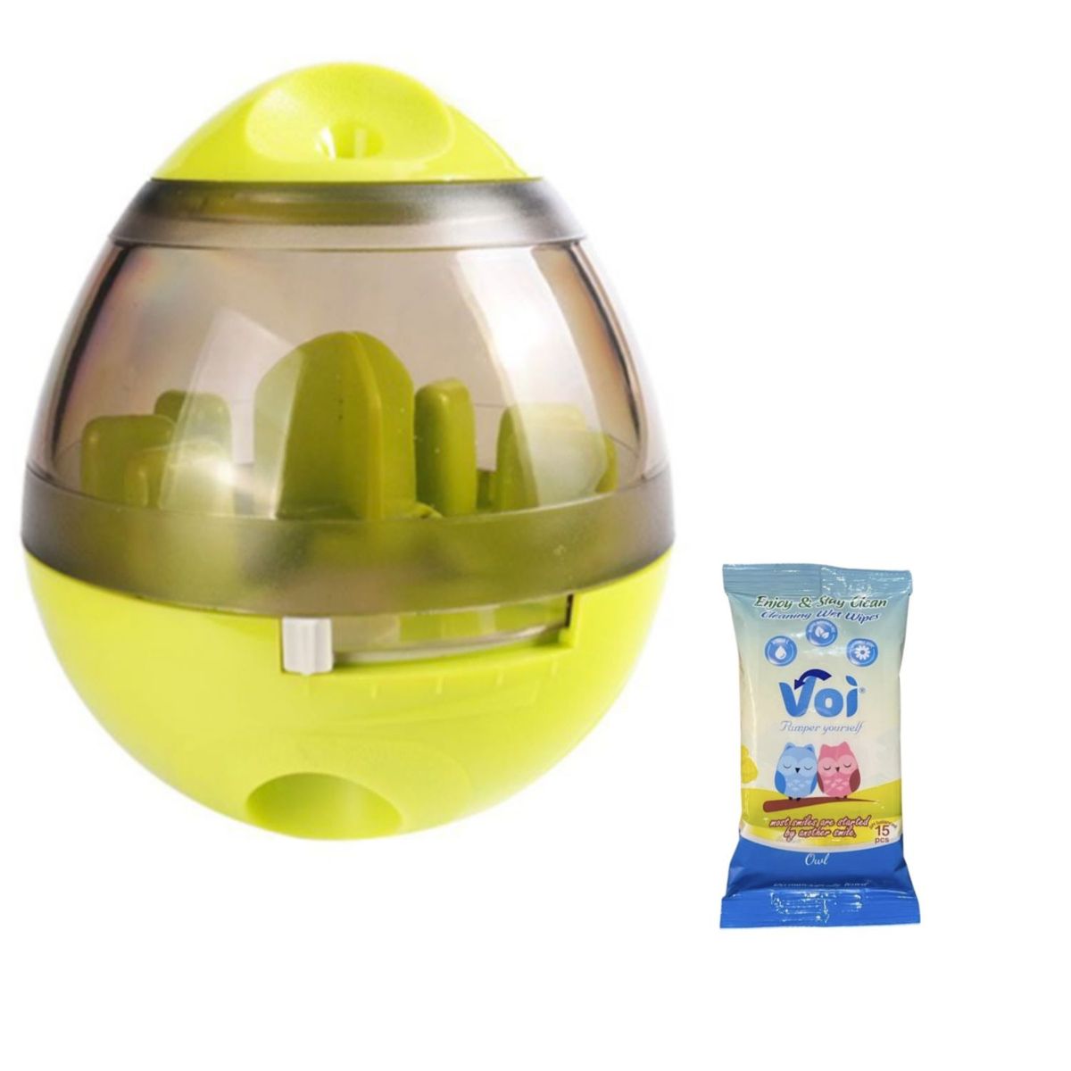 Dog Treat Ball/Food Dispenser/Interactive Toy with Wipes | Shop Today ...