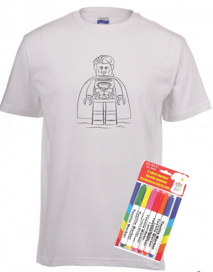 Lego Superman Kids Coloring T-Shirt | Shop Today. Get it Tomorrow ...