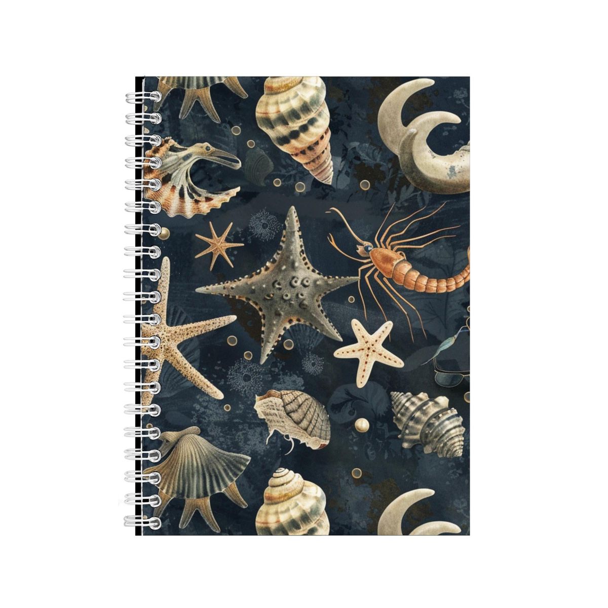 Nautical19 A5 Notebook Spiral Lined Trendy Nautical Graphic Notepad ...