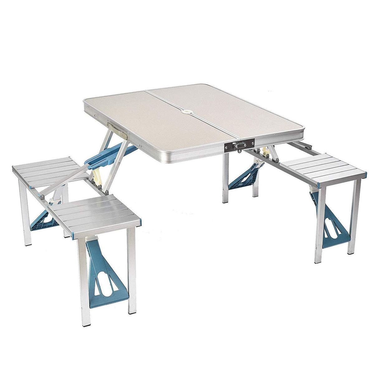 All-in-One Folding 4-Seater Portable Table | Shop Today. Get it ...