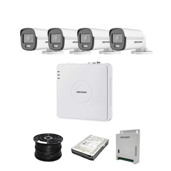 Hikvision 4 Channel 1080p ColorVu Kit With Audio Cameras | Shop Today ...