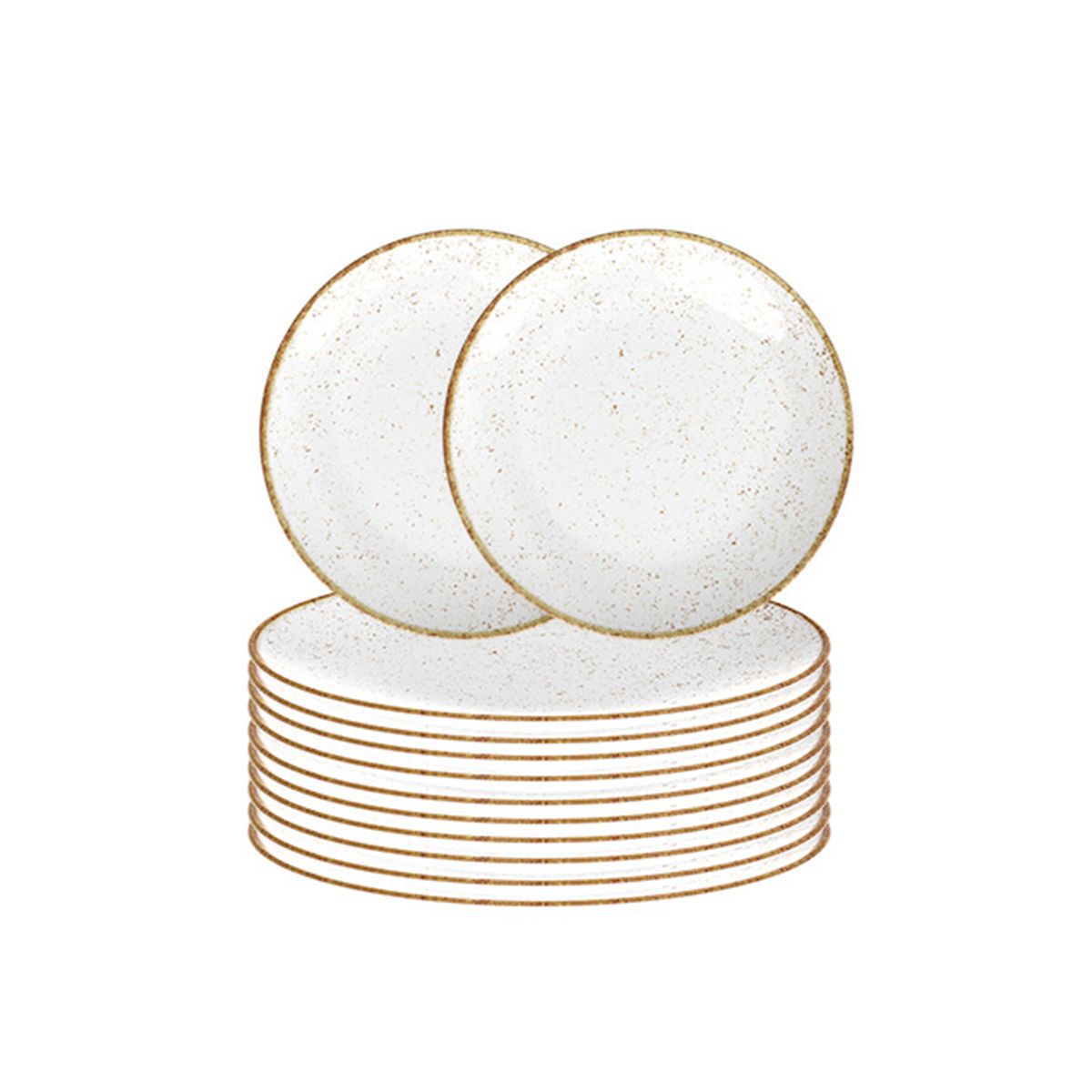 Tramontina 16cm Rustic Brown Porcelain Bread Plate - Set of 12 | Shop ...