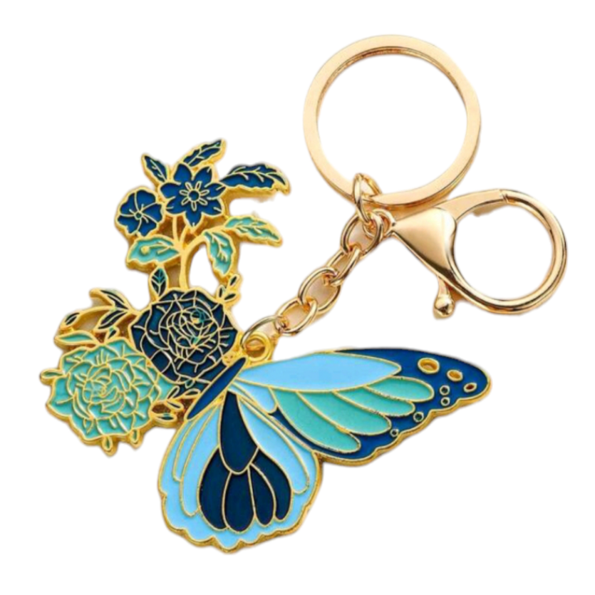 Pretty Prints Hollow Butterfly Key Chain/ Key Ring | Shop Today. Get it ...