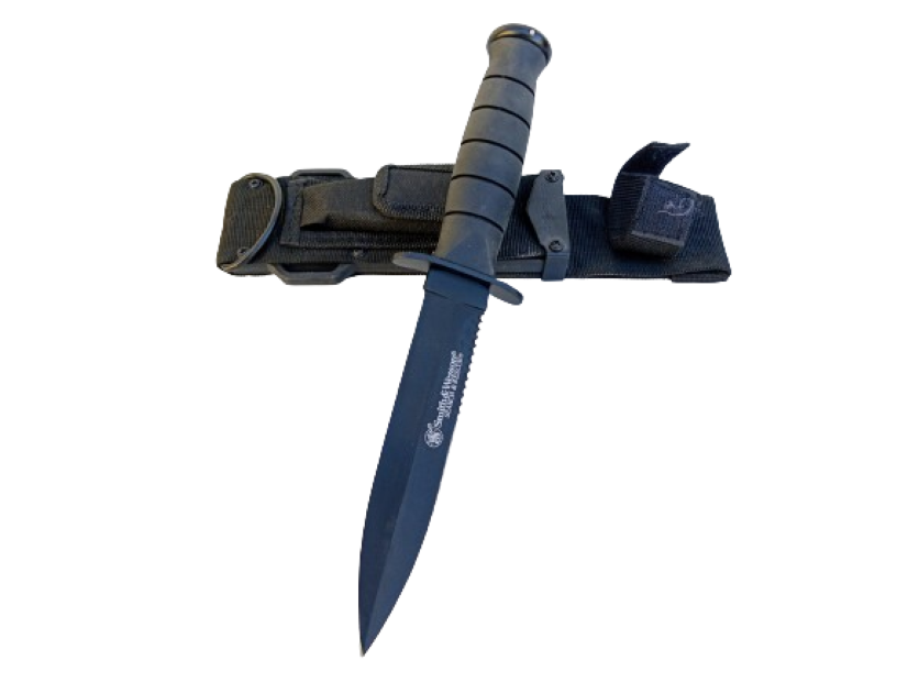 11''inch Blade black OPS toothpick commander hunting knife with sheath ...