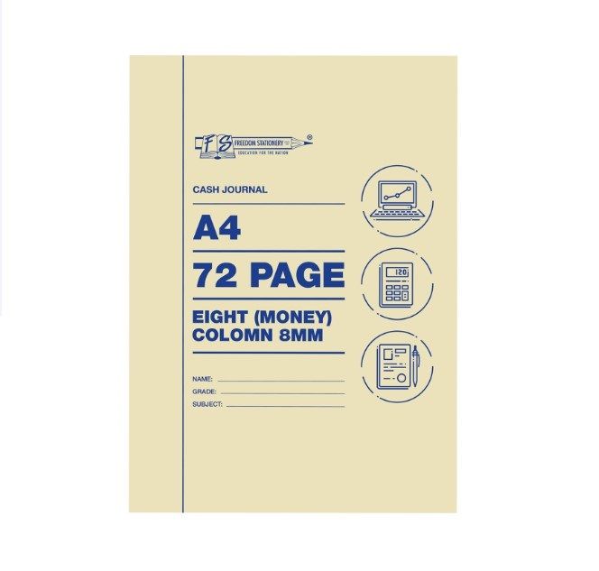 Freedom Stationery - Cash Journal 8 Colomn Accounting Book (Pack Of 10 ...