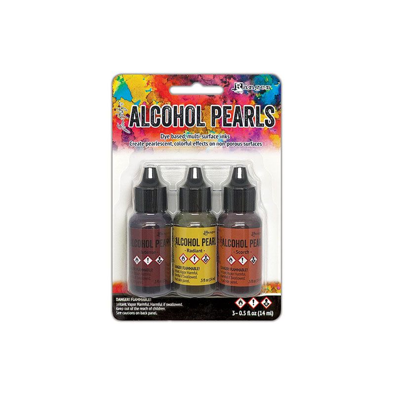 Ranger Pearl Alcohol Ink Kit #5 (Intense/Radiant/Scorch) | Shop Today ...