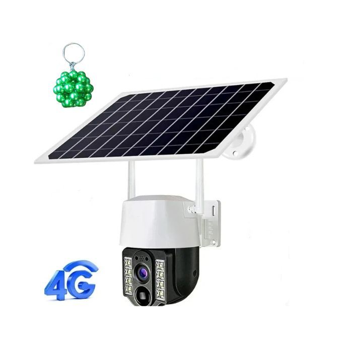 VC3-4G Solar Powered Surveillance Camera V380 Pro App And Keyholder ...