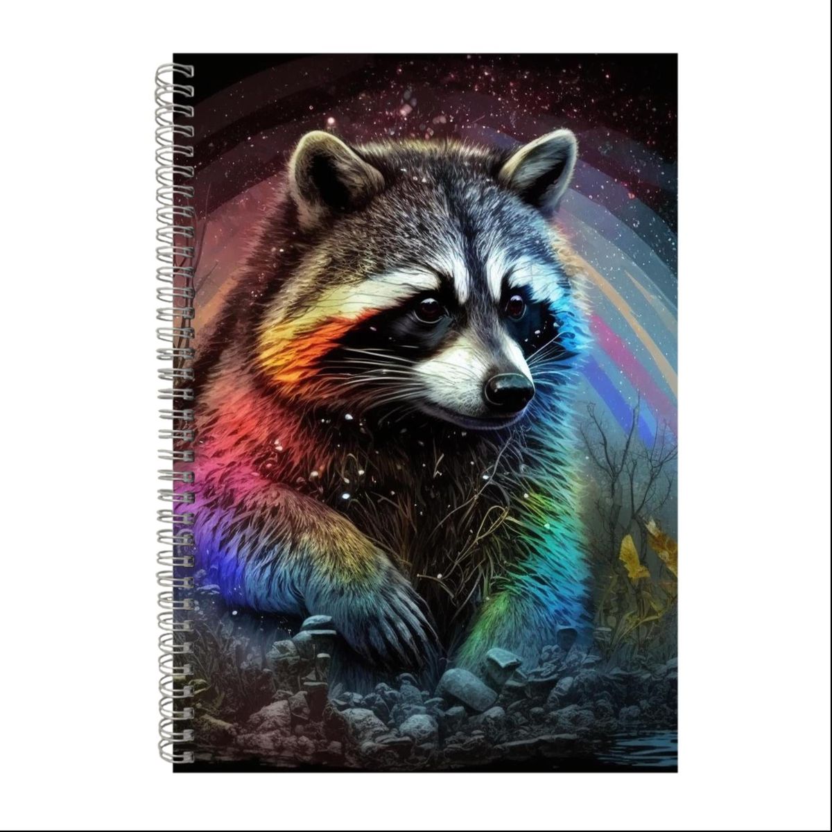 Fantasy Raccoon Rainbow Body Aura Gift Idea A4 Notepad 210 Shop Today
