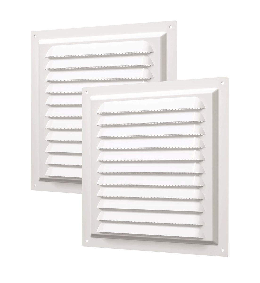 Ventilation wall cover grilles 200 x 200mm square zinc coated - 2 ...