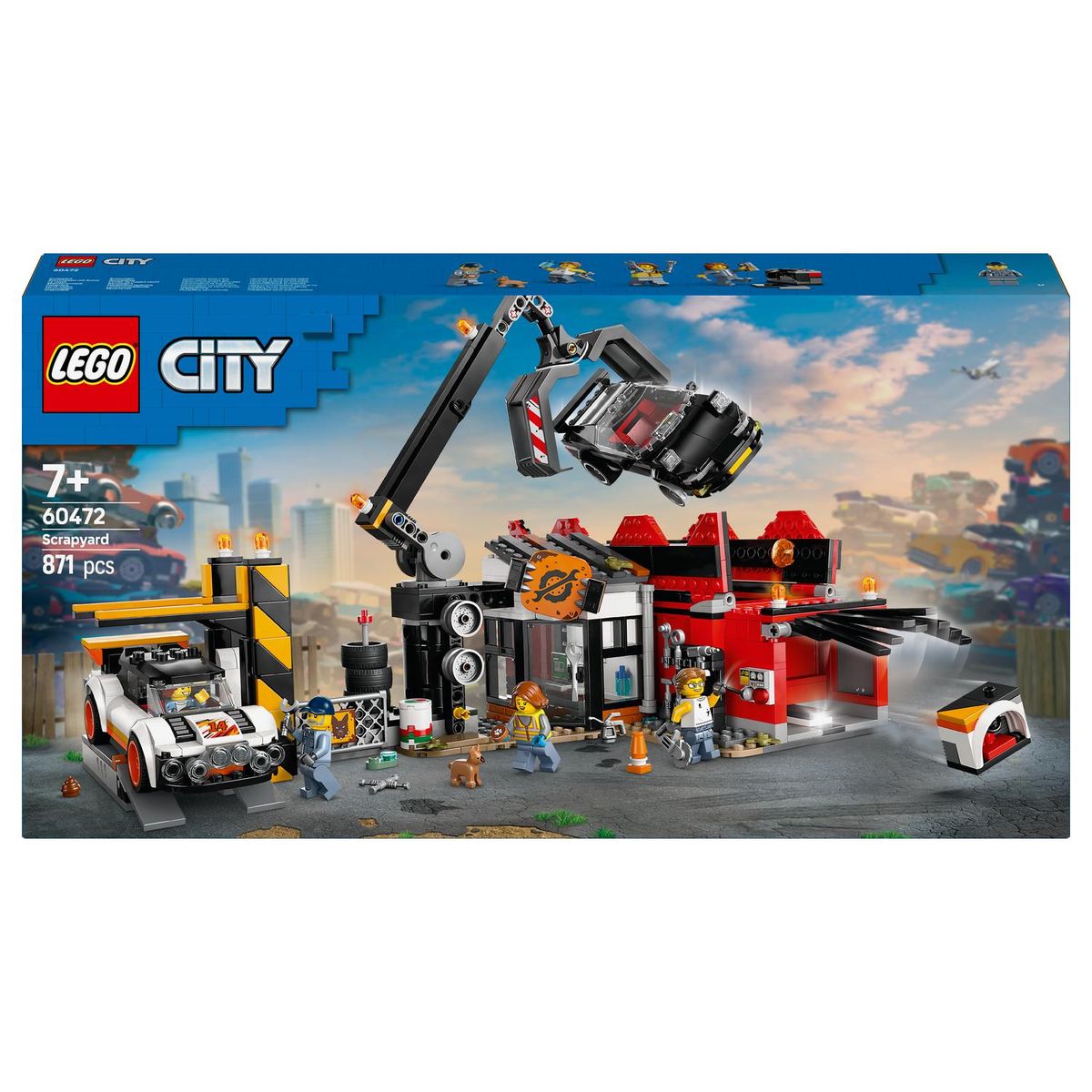 LEGO® City Scrapyard with Cars, Salvage Worker Toy for Ages 7 Plus ...