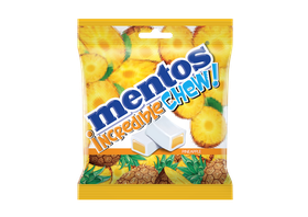 Mentos Incredible Chew Soft Sweet Candy Pineapple Flavor bag of ...
