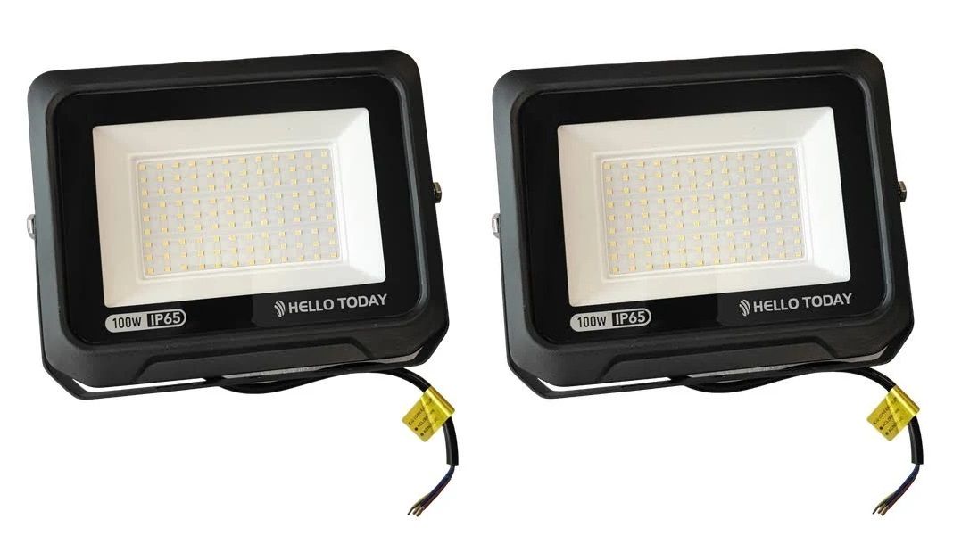 Hello Today LED Flood Light 100W - 2 Pack | Shop Today. Get it Tomorrow ...