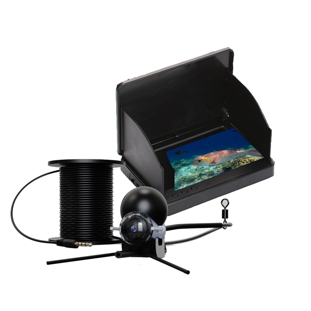 Visual Fish Finder, Waterproof 4.3inch Screen Battery Life Ultra Clear ...