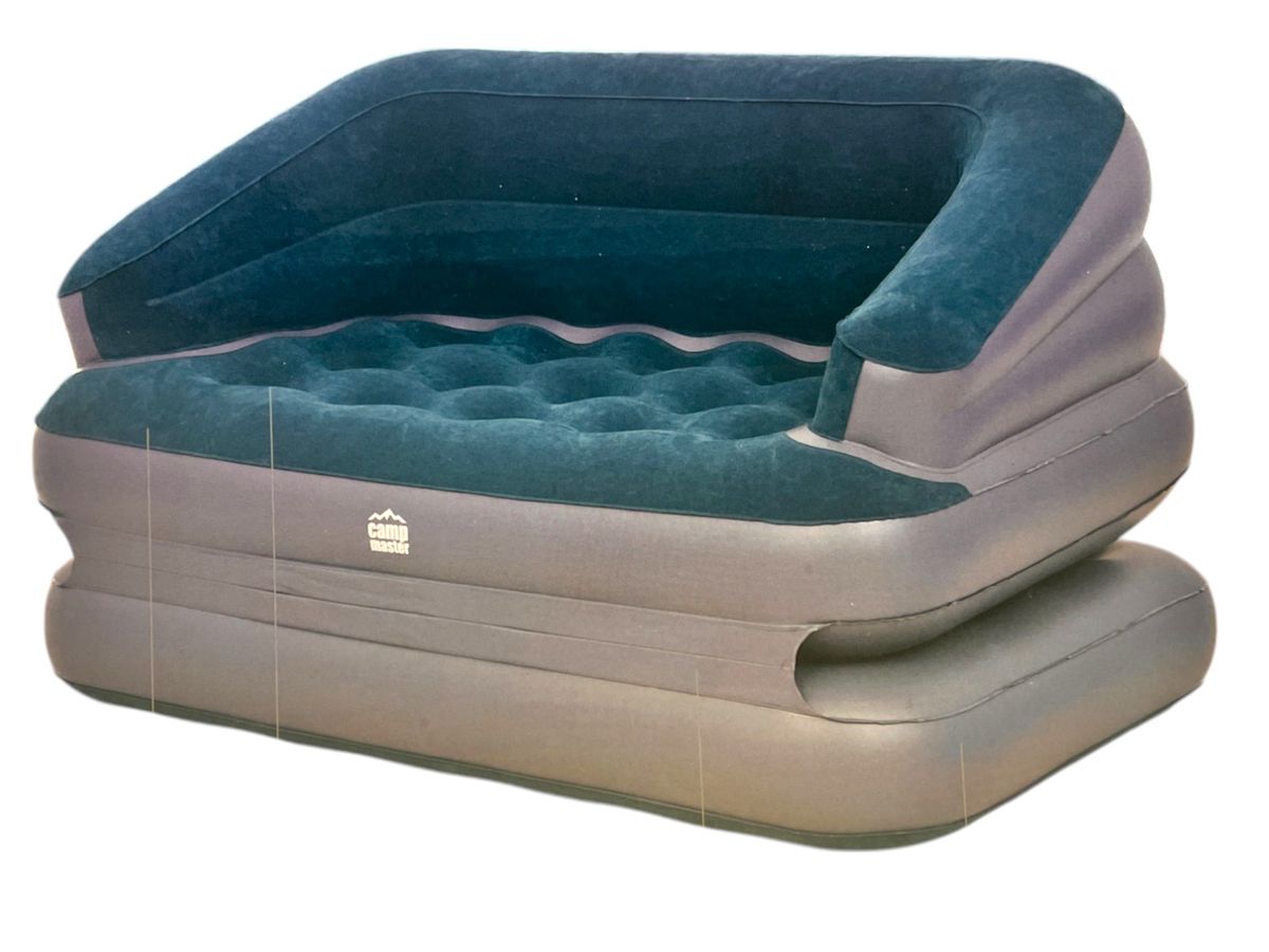 Camp Master Double 5-in-1 Sofa Bed Inflatable Air Mattress Flocked ...