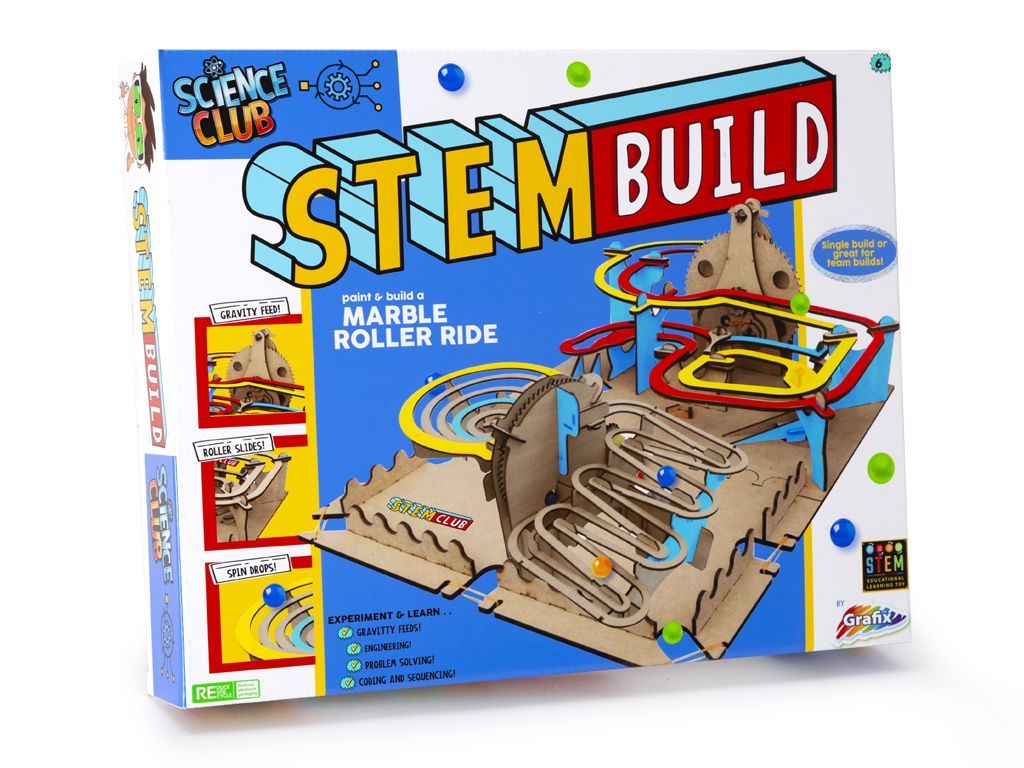 Grafix Science Club Stem Build - Build a Marble Roller Ride Kit | Shop ...